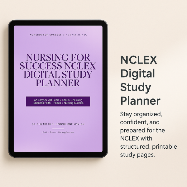 NCLEX Digital Study Planner – Nursing for Success – As Easy As ABC